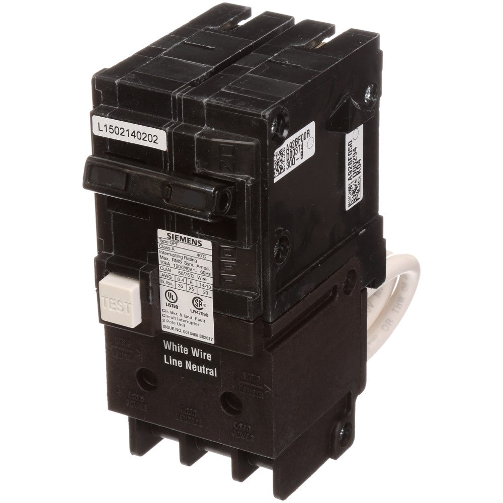 QF250A 2 POLE 50A Circuit Breaker GFCI SIEMENS – J and A Electrical ...