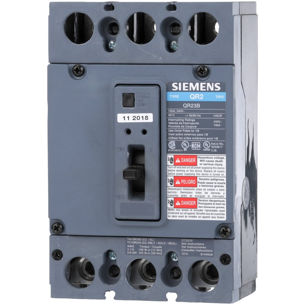 QR23B200 3P-200A-240VAC Siemens MCCB – J and A Electrical Supplies